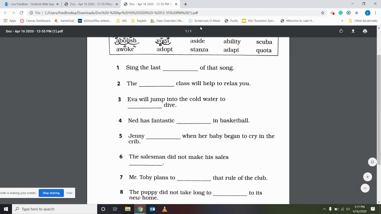 Open syllable schwa - a and i - YouTube