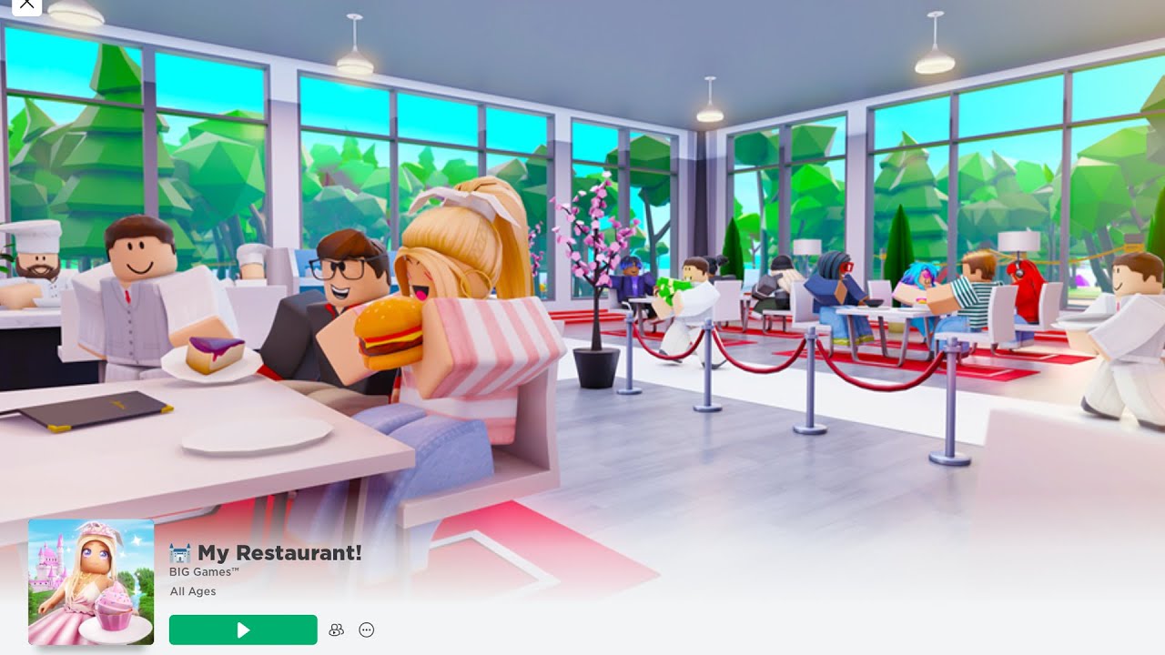 Mabar 🎮 #roblox Restaurant Simulator | Roblox My Restaurant Live ...