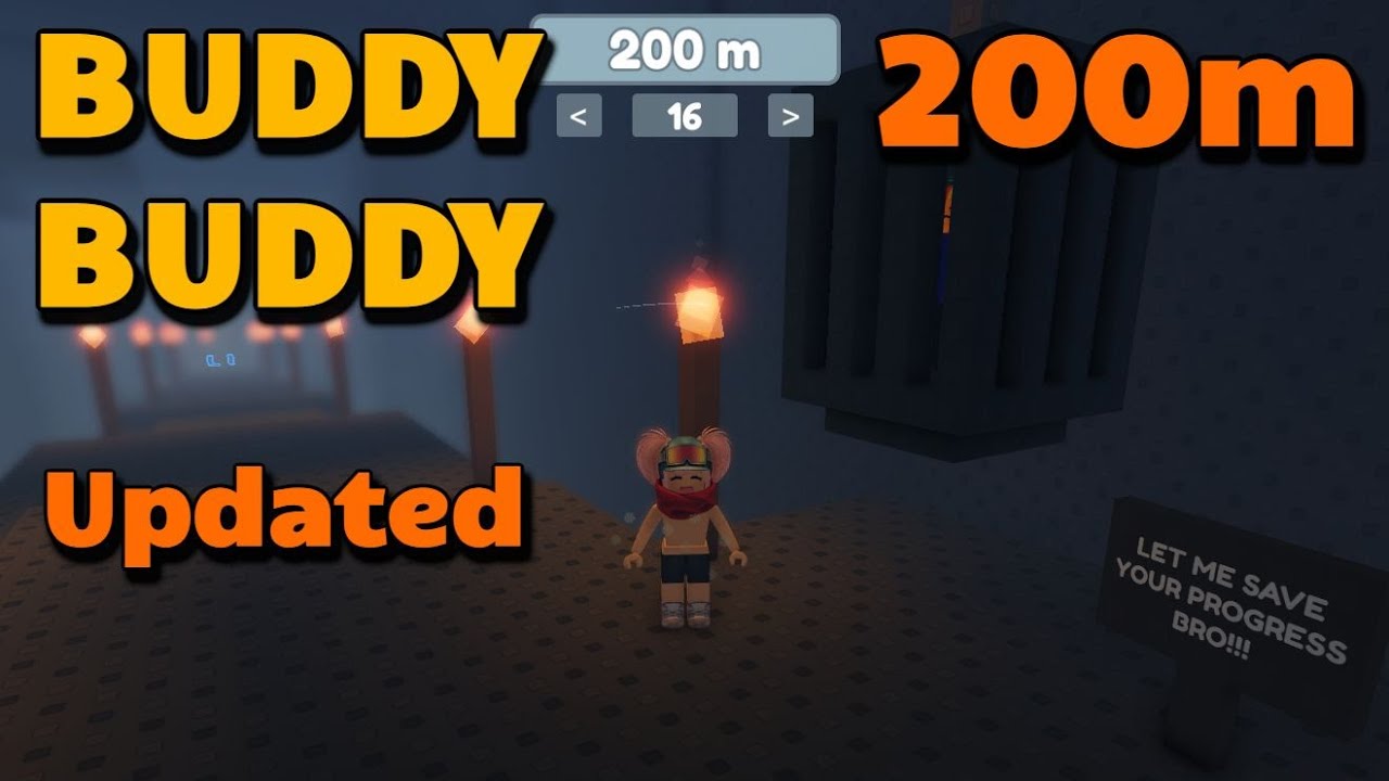 BUDDY BUDDY 100 - 200m TUTORIAL & WALKTHROUGH Roblox [ UPDATED ] - YouTube
