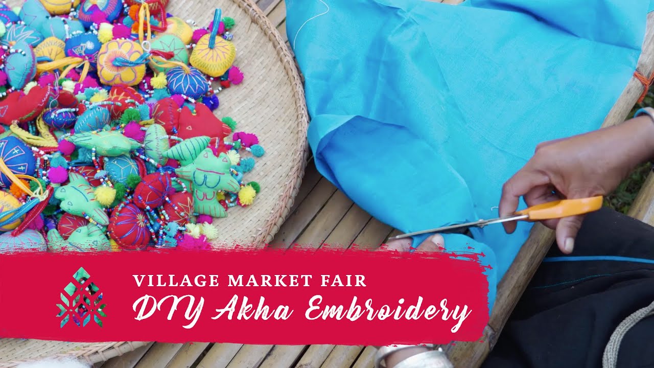 Let's Create, DIY Akha Embroidery! - YouTube
