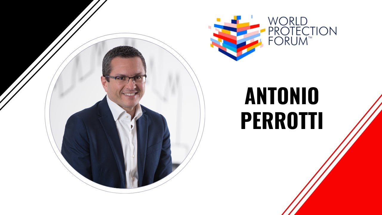 Antonio Perrotti on the stage of the 6th World Protection Forum Annual ...
