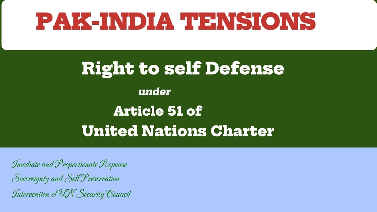 Right of Self Defense under Article 51 of United Nations Charter| - YouTube