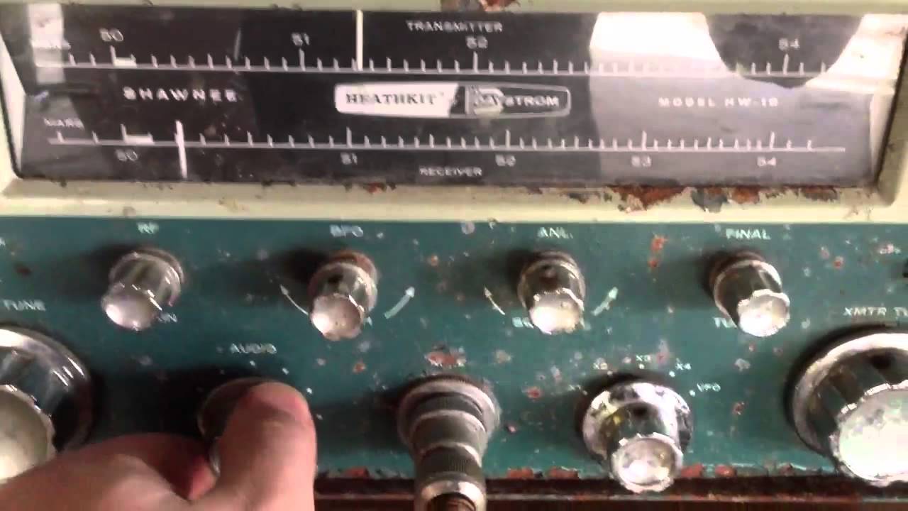 Heathkit HW-10 6 meter AM transceiver - YouTube