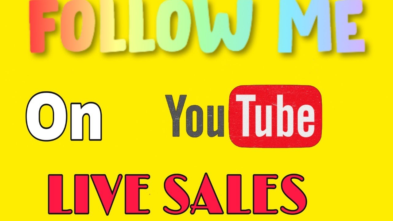 LIVE SALE Wednesday 6-25 - YouTube