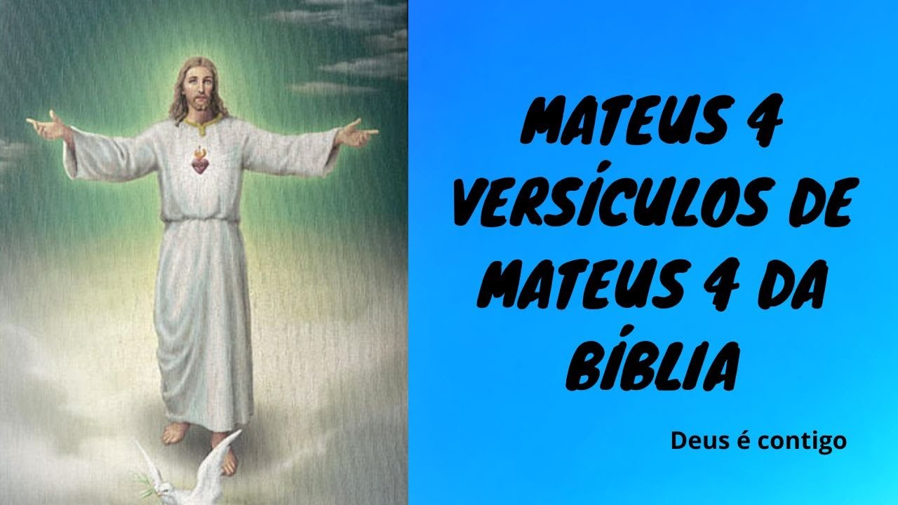 ️ ️ ️ Mateus 4 Versículos de Mateus 4 da Bíblia - YouTube