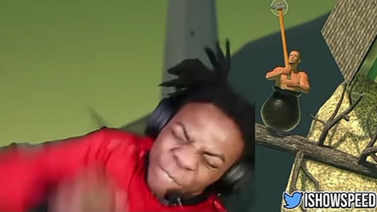 Ishowspeed Getting Over It rage compilation - YouTube