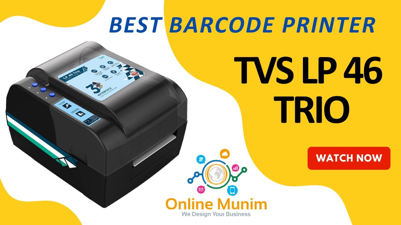 TVS LP 46 Trio - TVS Barcode Printer - Jewellery Software - YouTube