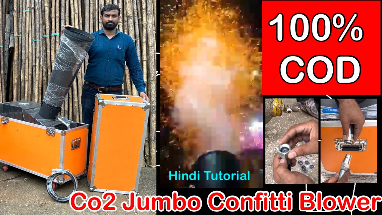 100% COD, Tutorial Co2 Jumbo Conftti Blower, A2Z Details, How to Use ...
