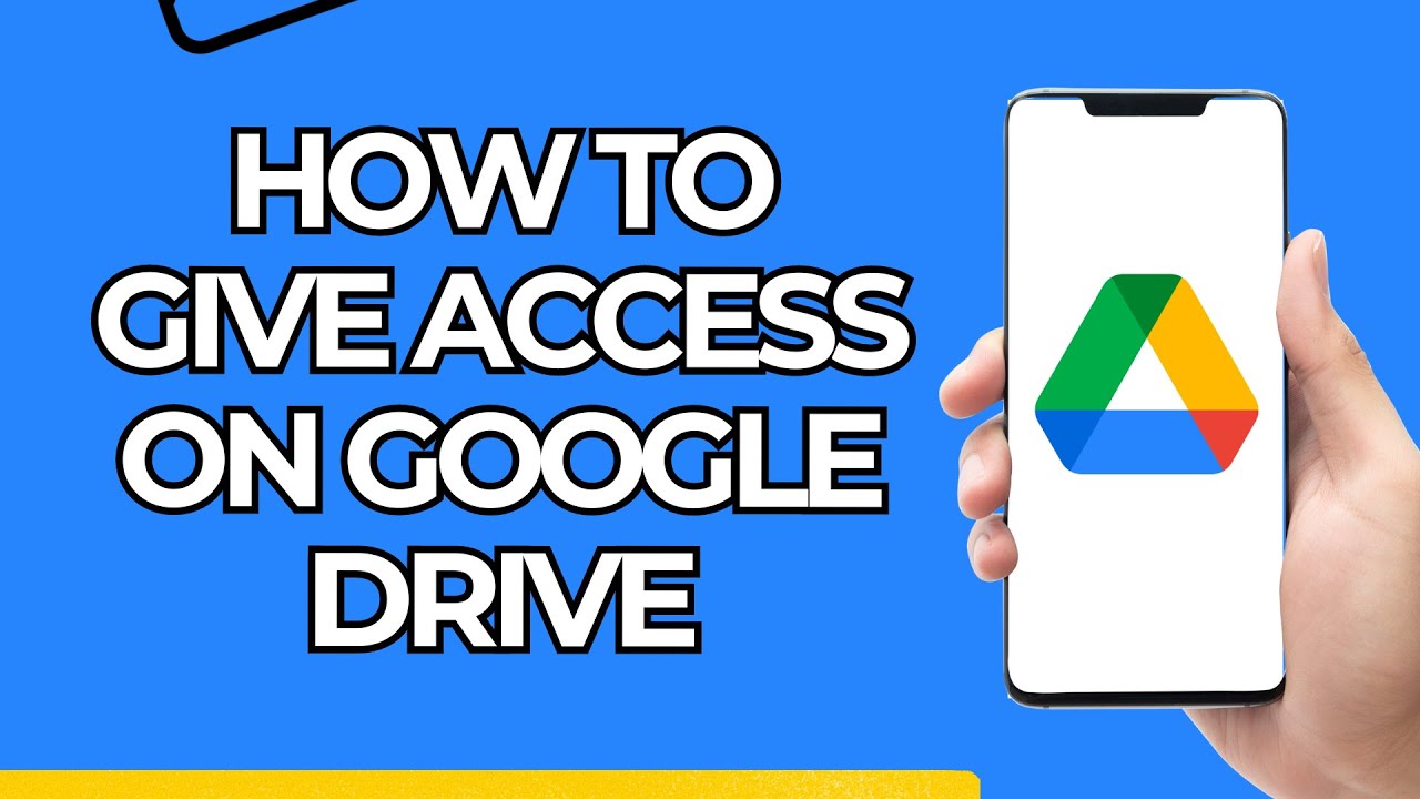 how to give access on google drive - YouTube