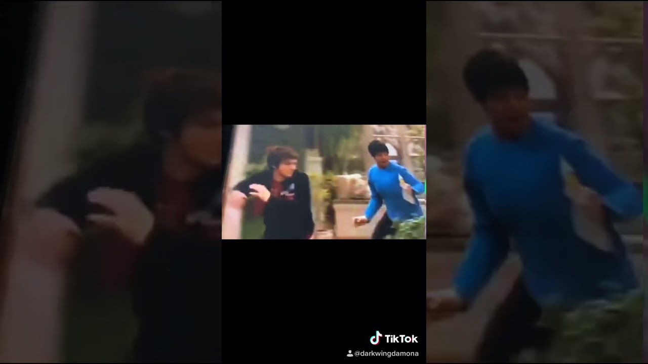 Drake,Josh and Walter chase by a dog named Tiberius - YouTube