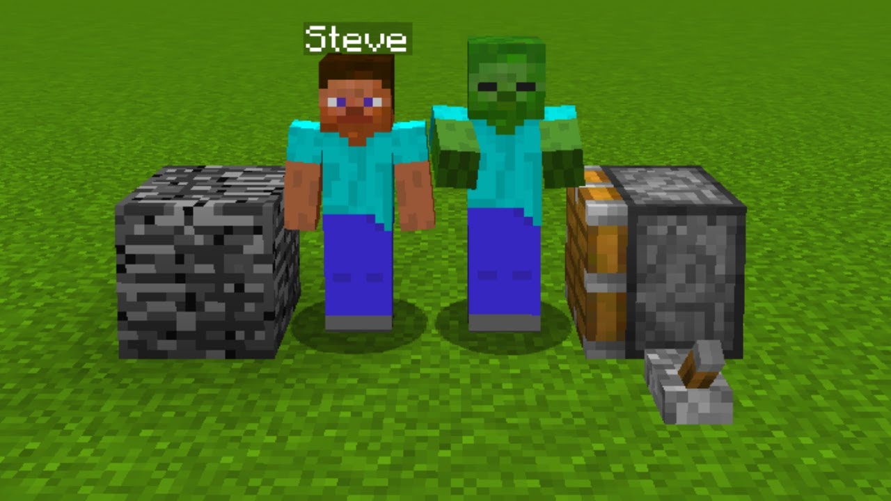 zombie + steve = ??? - YouTube