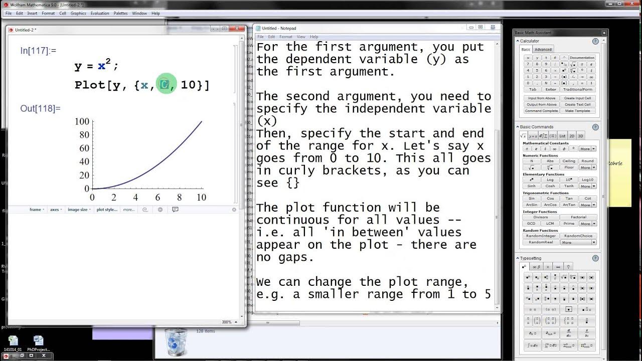 Mathematica: Plot vs. ListPlot: Two ways to plot curves - YouTube
