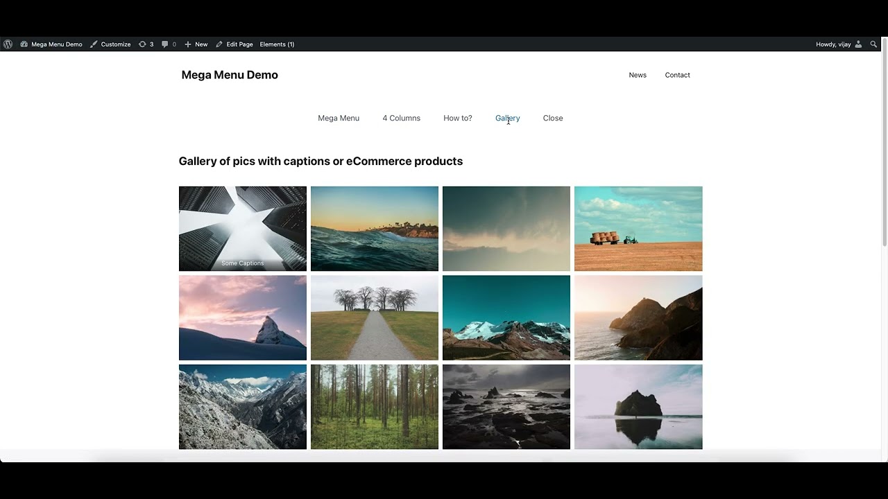mega menu hover effect - YouTube