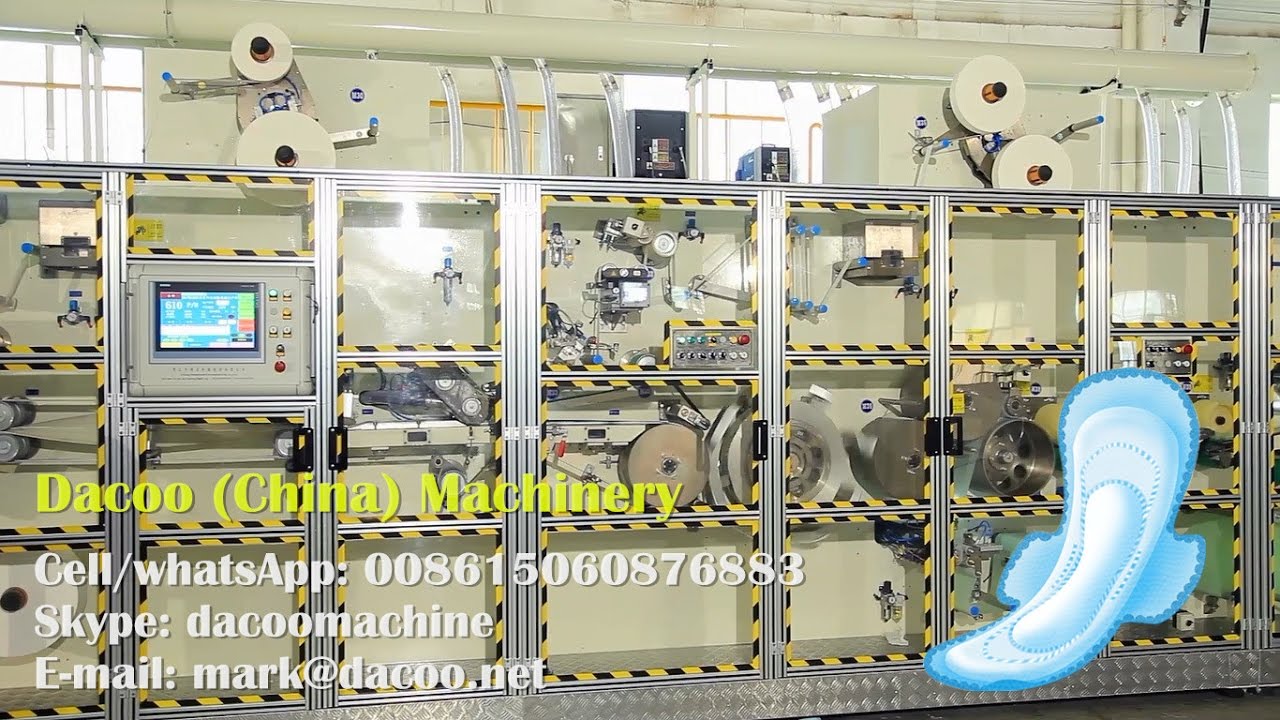 Fully Servo Woman Sanitary Napkins Making Machines ( TZ-SN-600 / 1200 ...