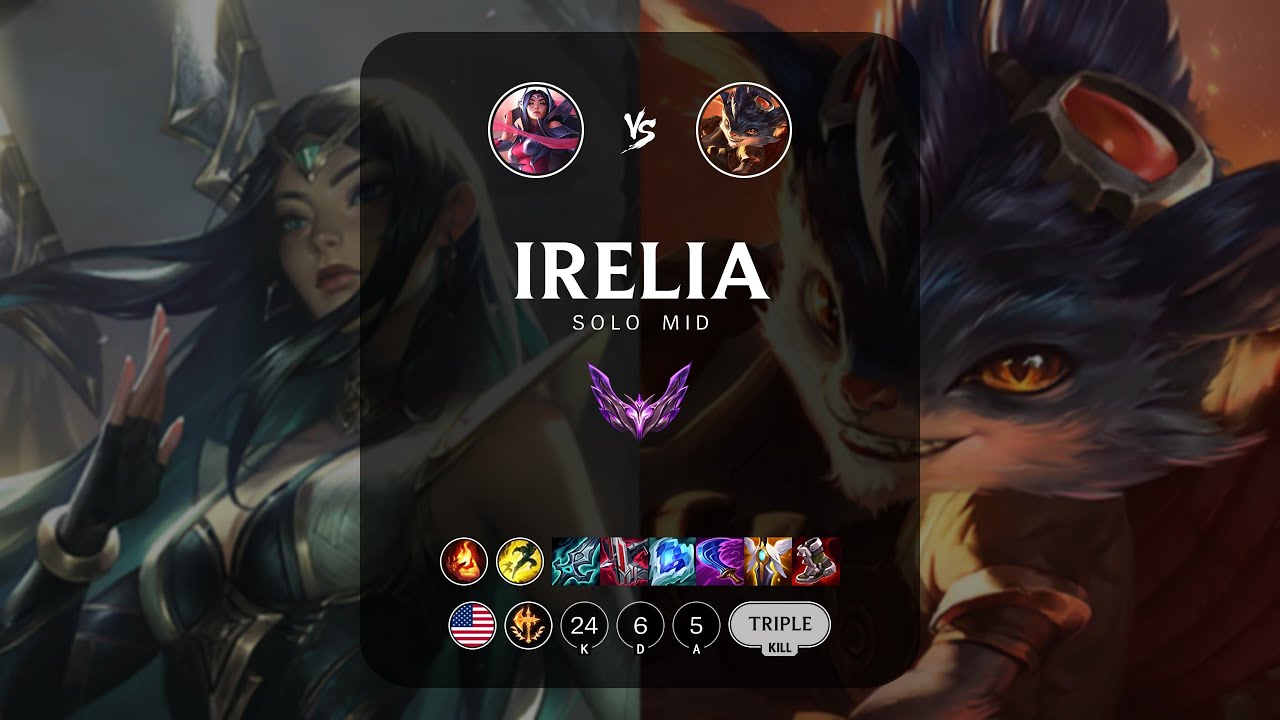 Irelia Mid vs Rumble - NA Master Patch 13.4 - YouTube