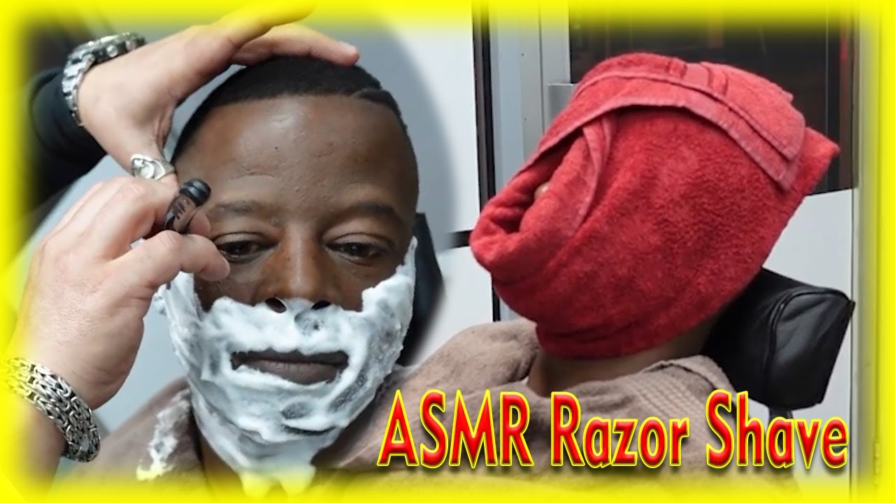 Perfect razor shave hot towel feeling GOOD - YouTube