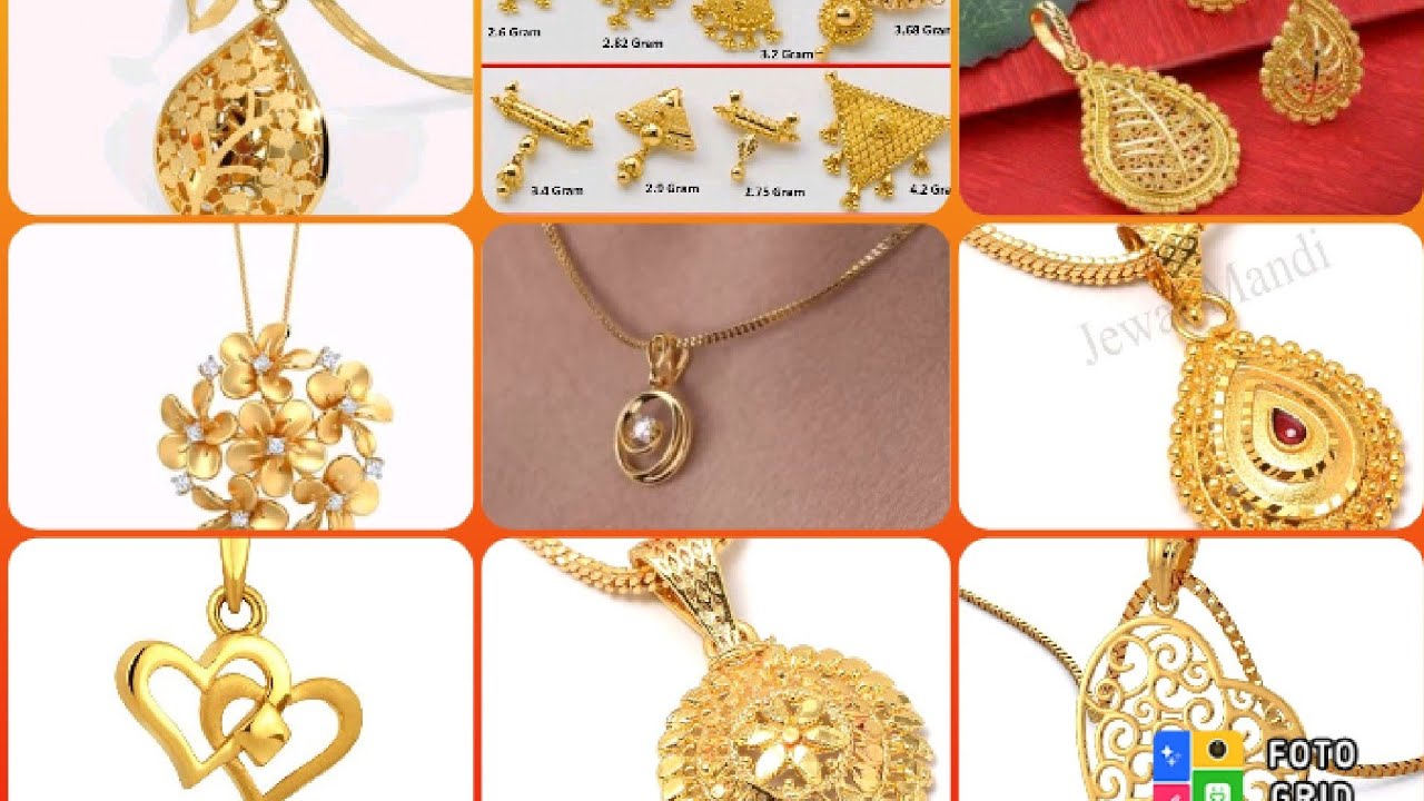Latest Gold pandant Design with price and weight/beautiful Gold Locked ...