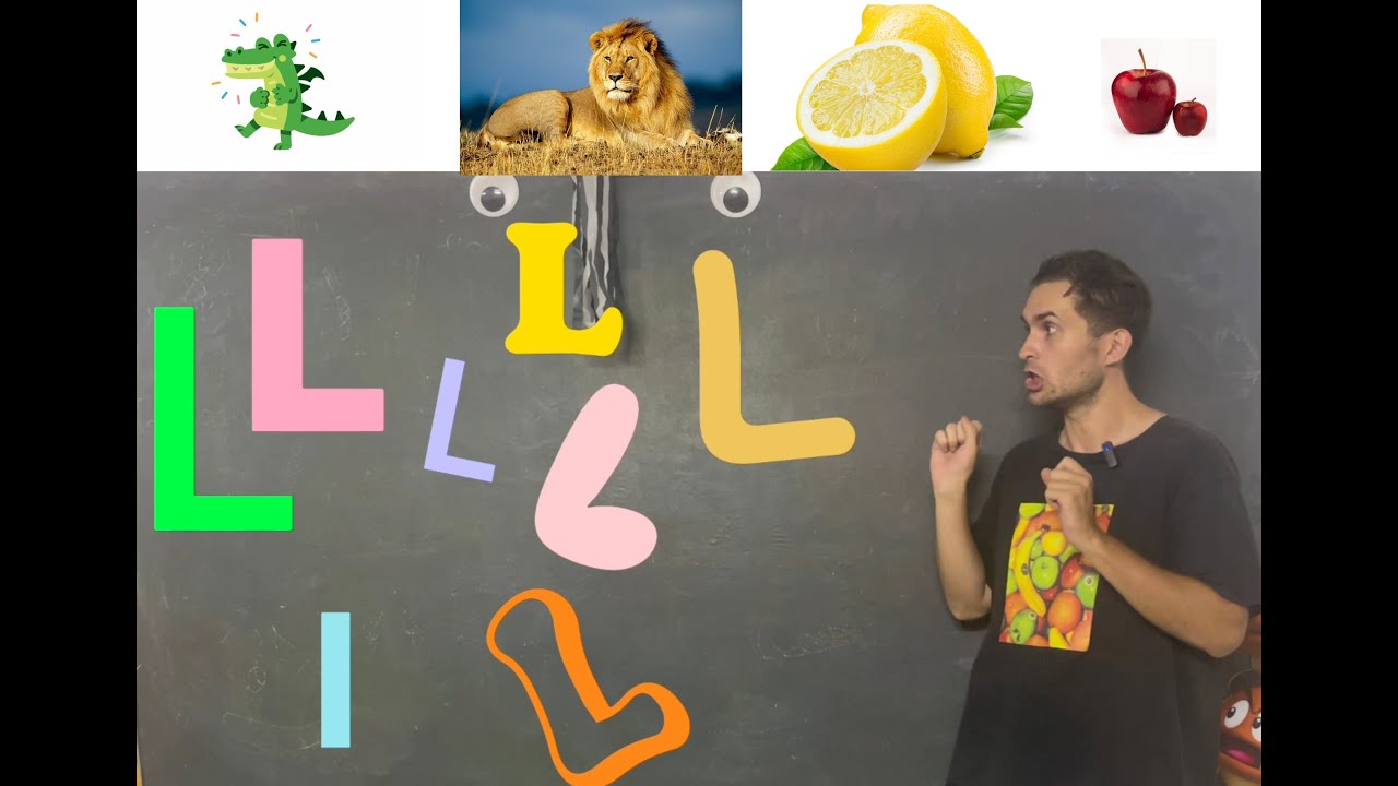 Letter L SOUNDS and WORDS - PHONICS 01 - YouTube