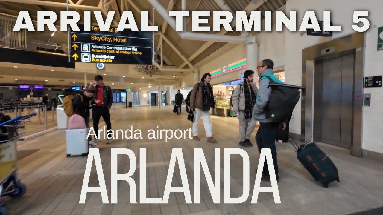 Arlanda Airport from Cityterminalen in Stockholm to check-in Terminal 5 ...
