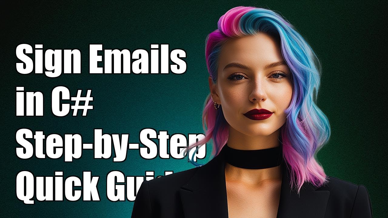 How to Sign Emails in C# - A Step-by-Step Guide to Email Signing - YouTube