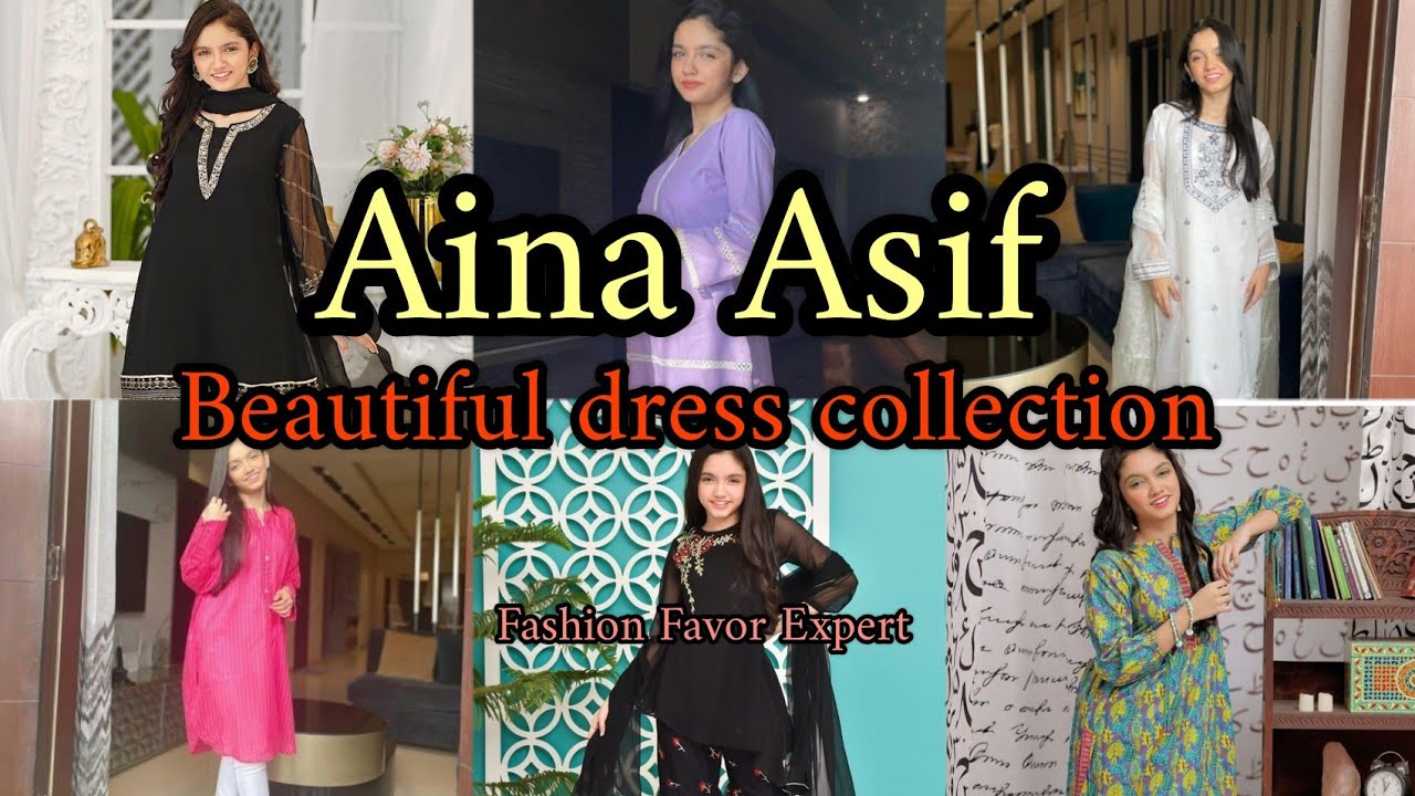 Aina Asif beautiful dress collection / Aina Asif amazing outfits - YouTube