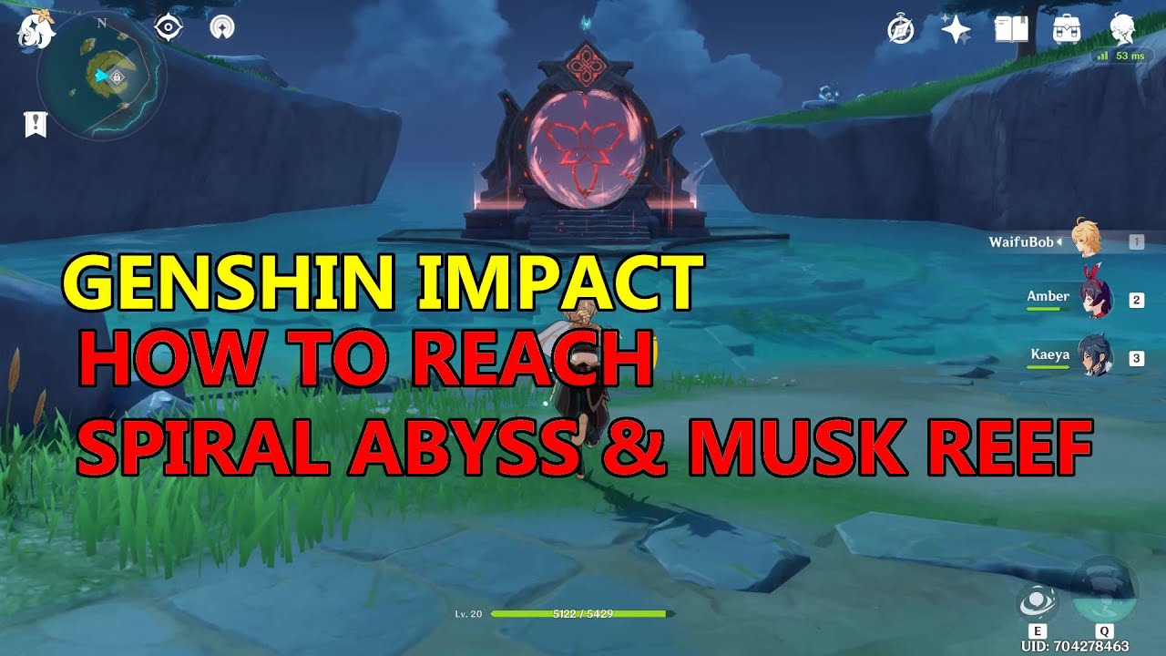Genshin Impact Spiral Abyss & Musk Reef - How to Reach - YouTube
