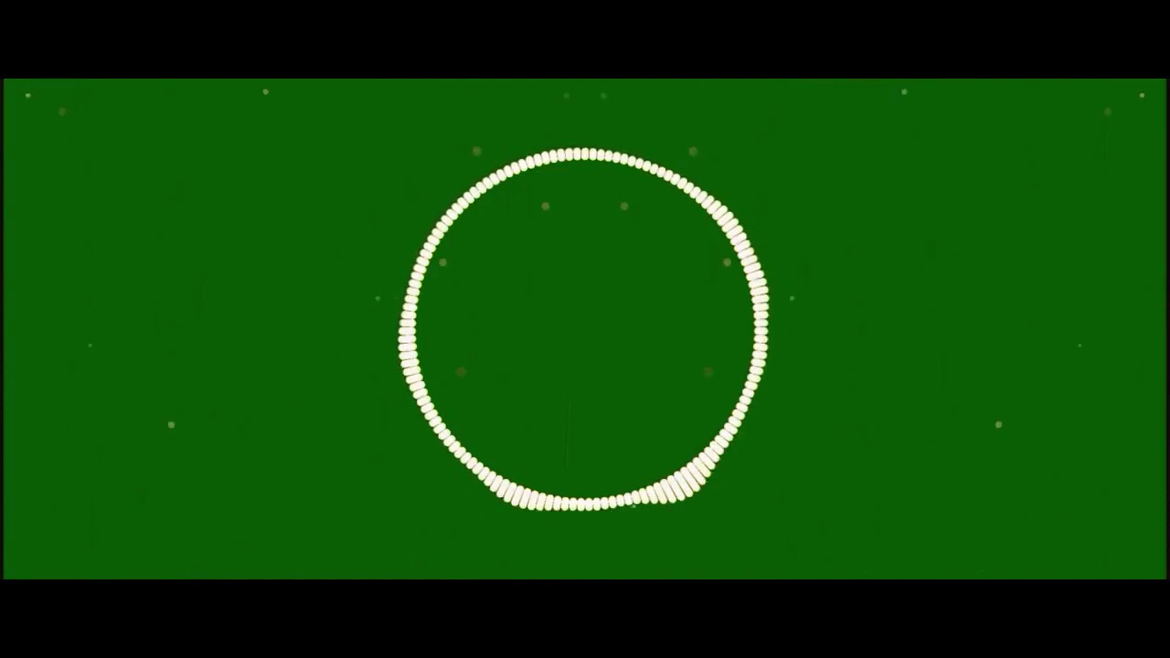 Green screen visualizer in circle shape | green screen status - YouTube