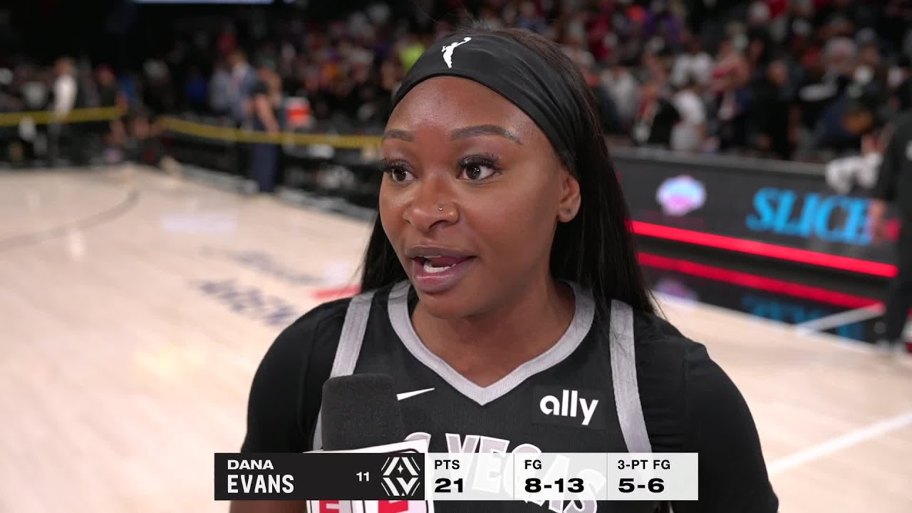 Dana Evans details Aces' defensive stop in the finals seconds of Game 1 ...