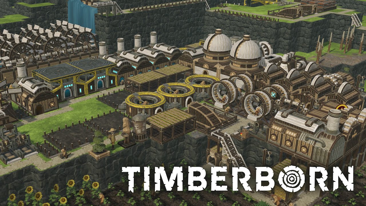 Timberborn Ep. 8 - Flawless Bad Tide?! ⚙️ Robot Factory Progress ...