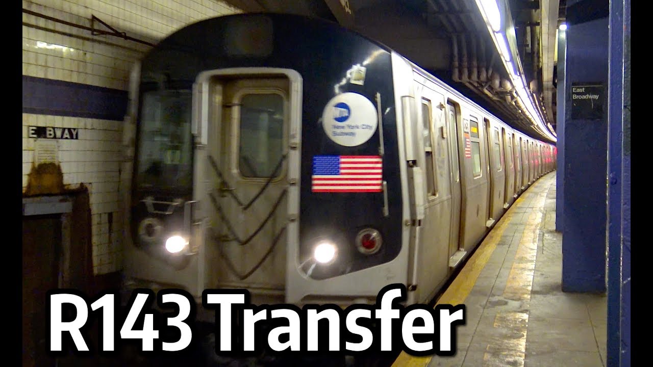 ⁴ᴷ R143 Transfer Trains on the F and D Lines - YouTube