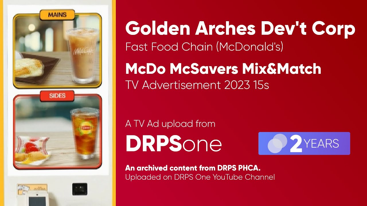 McDo McSavers Mix&Match TV Ad 2023 15s (Philippines) - YouTube