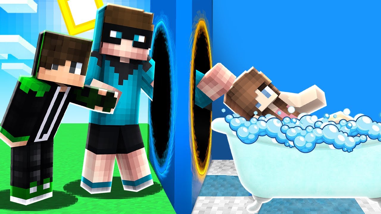 BİR KIZI PORTAL SİLAHI İLE TROLLEMENİN 3 YOLU😱 - Minecraft - YouTube