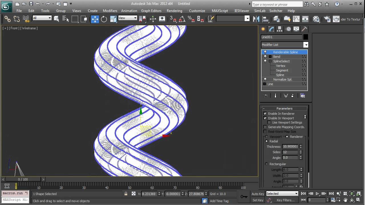 How to bend in 3ds max - mazcasting