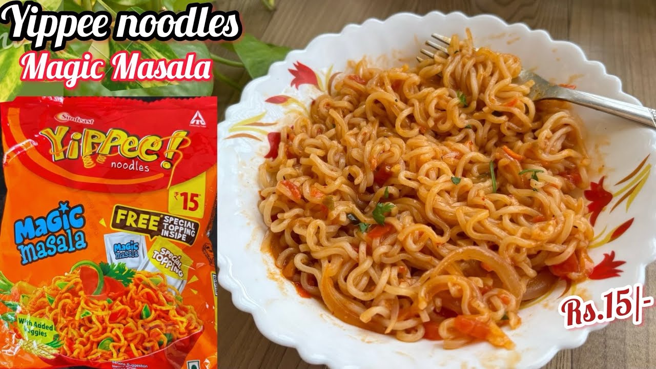 Yippee Noodles Magic Masala Recipe & Review | How to cook Sunfeast ...
