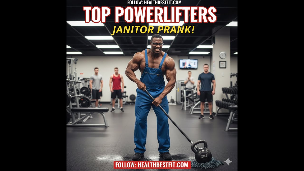 ELITE Powerlifter ANATOLY Goes Undercover as a Janitor Using a 32kg Mop ...