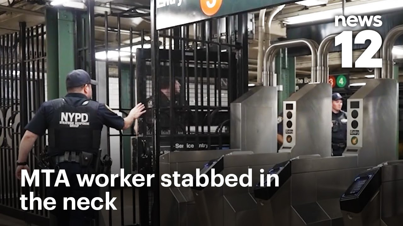 MTA worker stabbed at Crown Heights subway station, attacker on the r ...