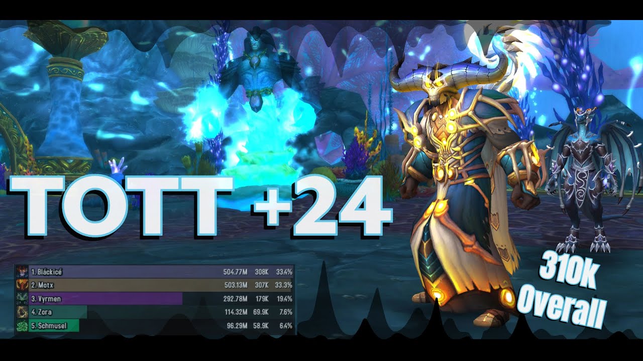 Demo Warlock M+ | +24 Throne of the Tides | 310k Overall | WoW Dragonflight 10.2 - YouTube