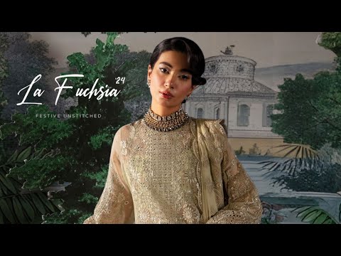 Afrozeh La Fuchsia'24 Luxury Festive Collection 2024 | Afrozeh New Festive Unstitched Collection'24