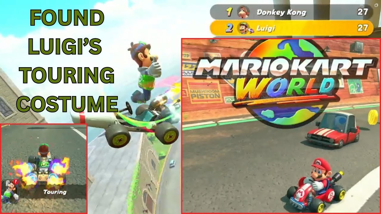 Found Luigi's Touring Costume - First Time Racing With Luigi - Mario Kart World -150 CC Mushroom ...