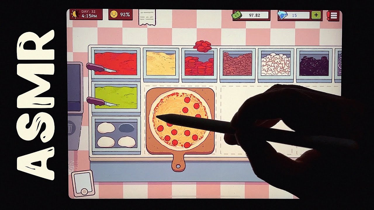 iPad ASMR 🍕 SATISFYING PIZZA MAKING 🍕 Good Pizza, Great Pizza || Rain ...