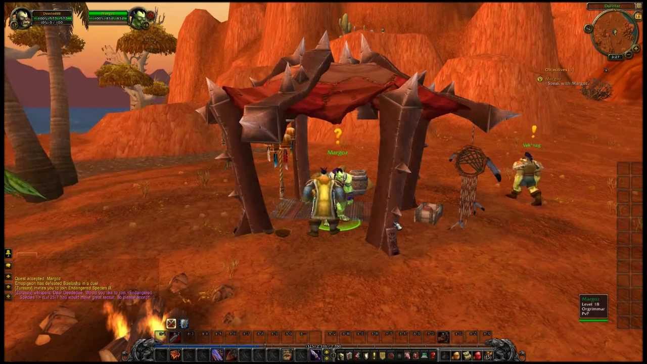Quest Text Episode 331 Durotar Skull Rock World Of Warcraft Youtube