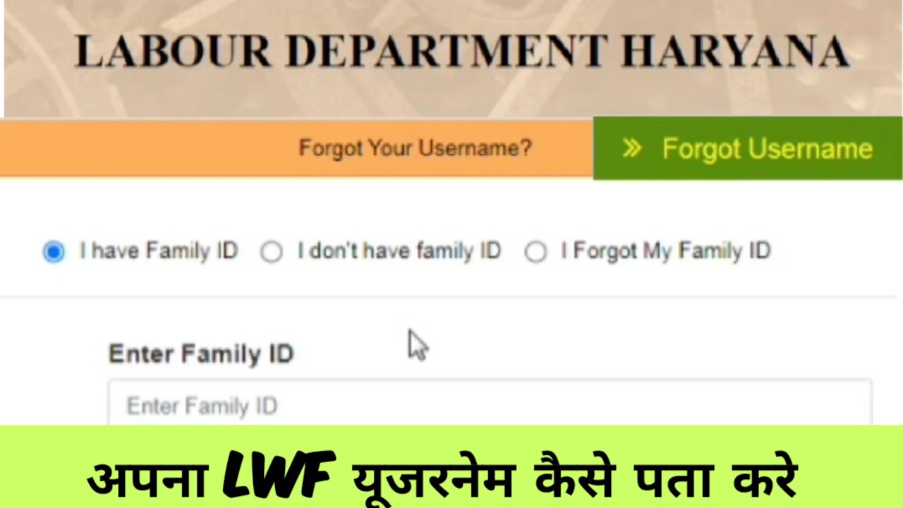 Forgot username in LWF। How to know LWF username।LWF user ID।how to ...