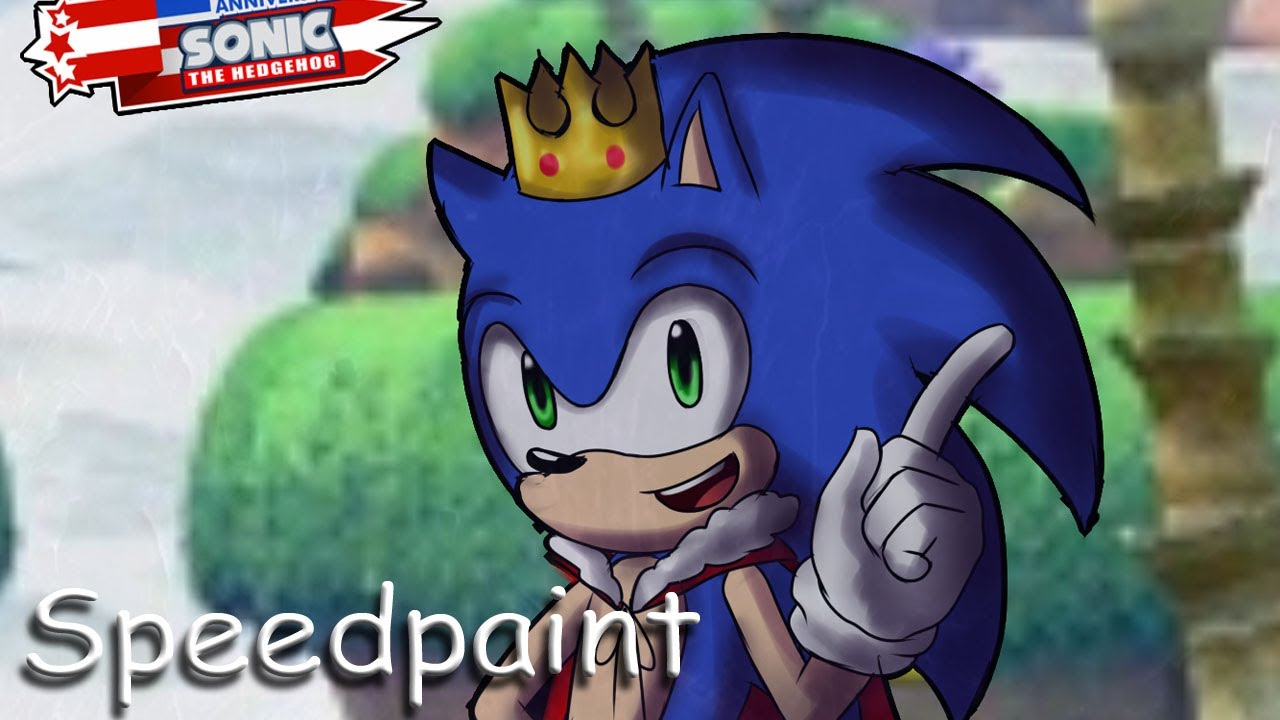 Sonic 29 Anniversary - Speedpaint - YouTube