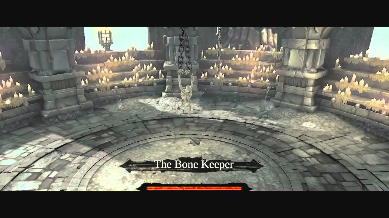 Darksiders II - Bone Keeper and Giant Boss Fights - YouTube