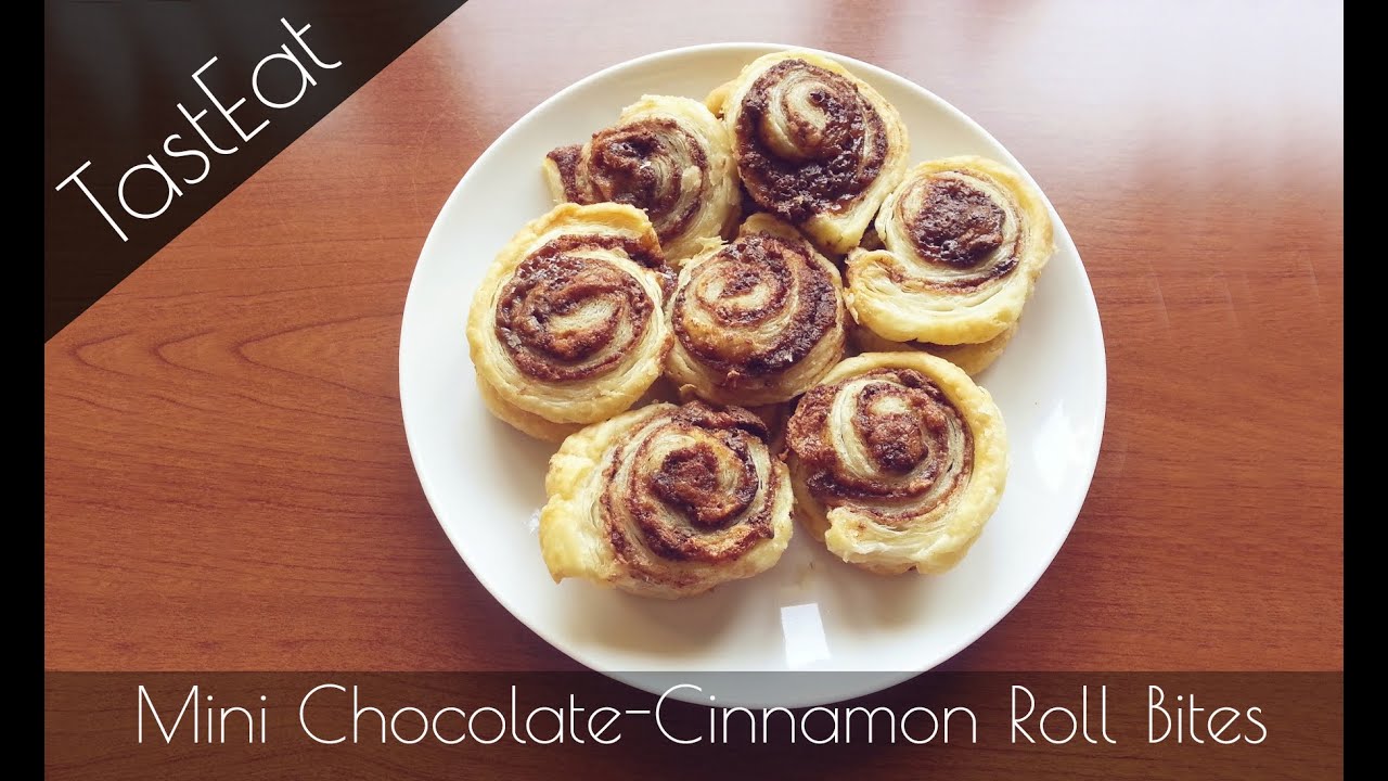 Mini Chocolate-Cinnamon Roll Bites - YouTube