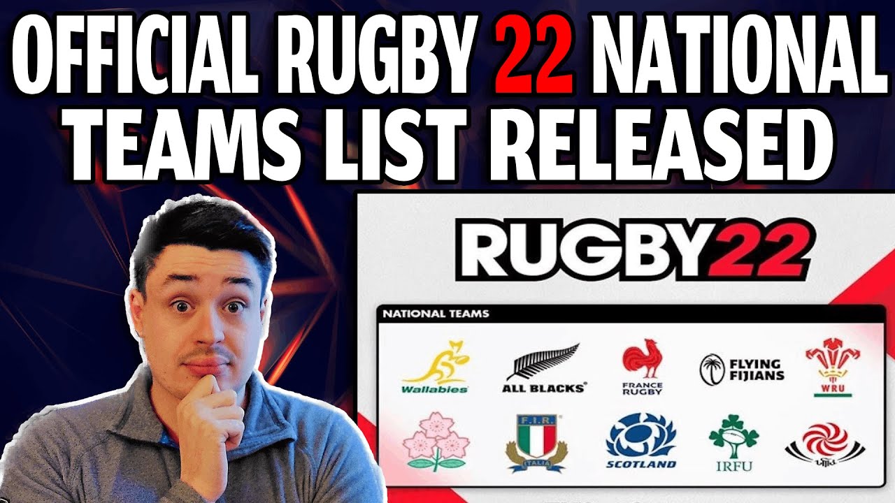 Rugby 22 OFFICIAL International Team List Revealed - National Team ...