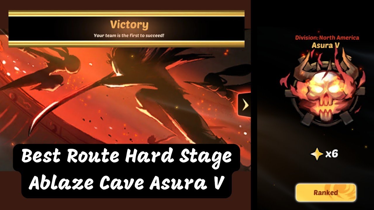 Ninja Must Die - Best Route - Hard Stage Ablaze Cave (Asura V) - YouTube