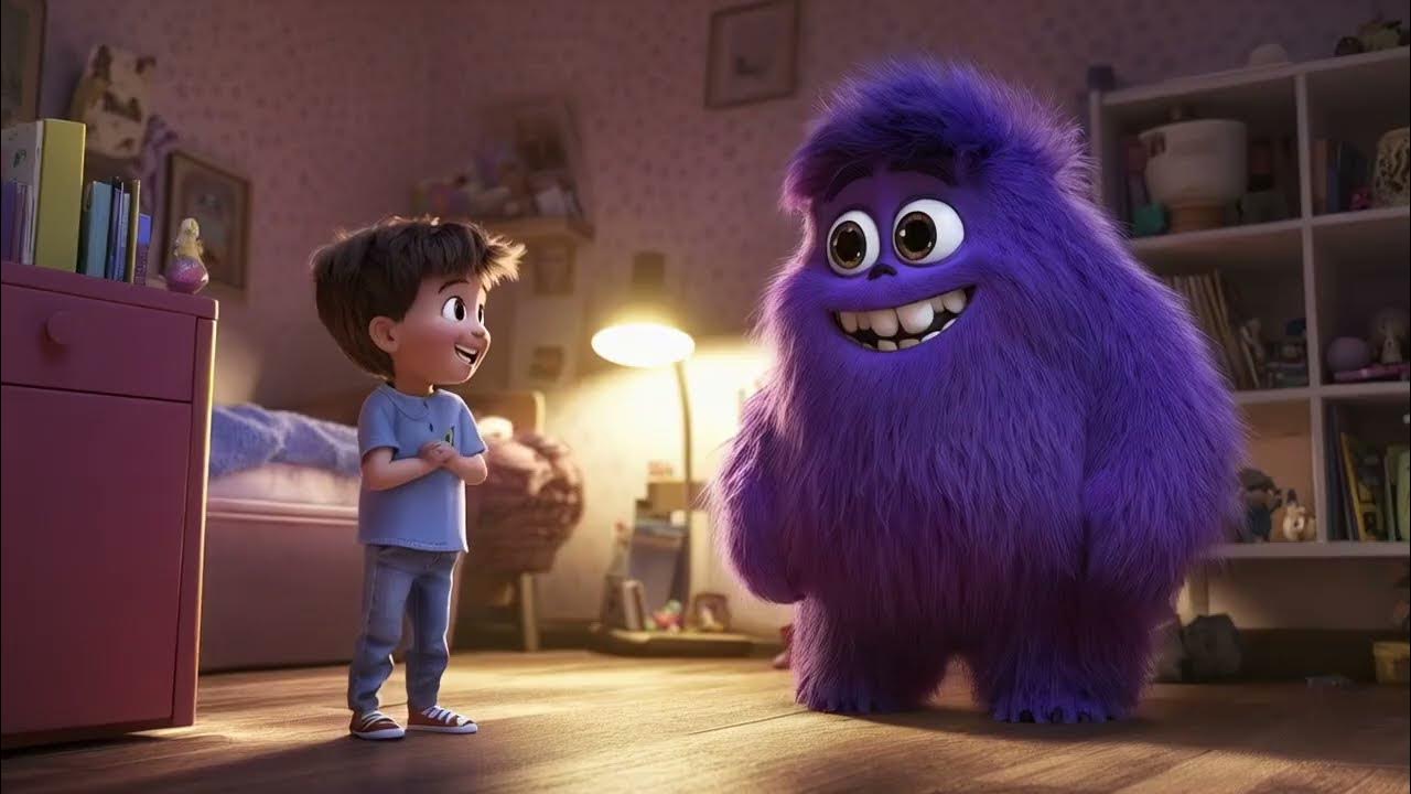 There's a monster under my bed - cute song for toddlers - YouTube