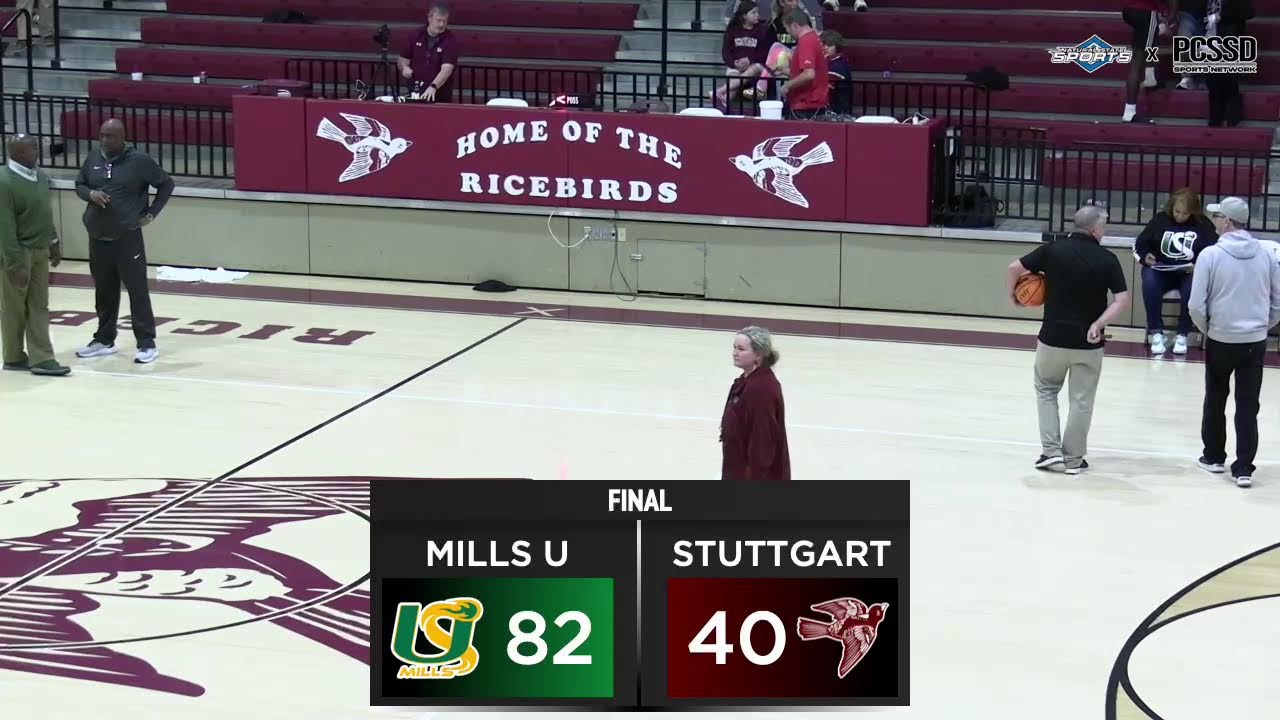 Varsity Bball - Mills U Comets at Stuttgart Ricebirds - YouTube