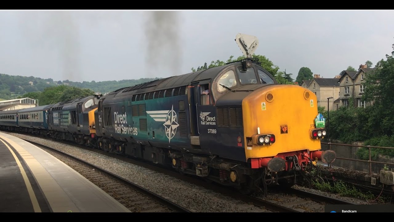 (HD) DRS Class 37259 & 37069 Thrash The Retro Bath Centurion & Retro ...